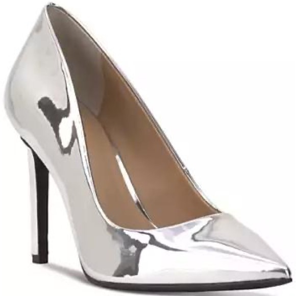 INC International Concepts | Shoes | Sleek Silver Stiletto Heels Shoes ...